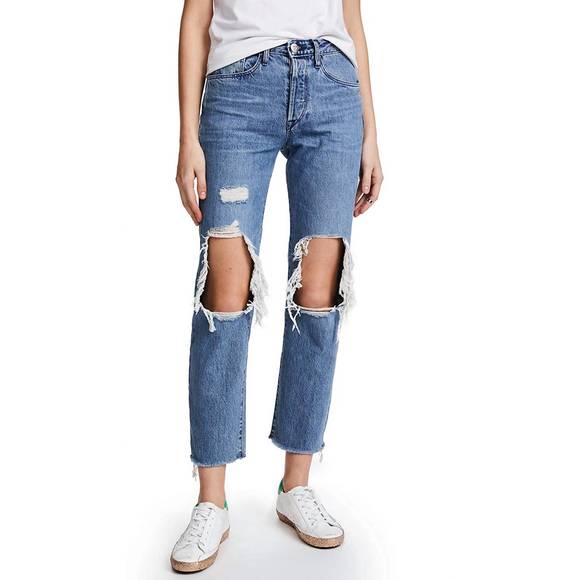 3x1 | Jeans | New 3x Womens W3 Higher Ground Bf Crop Jeans In Blue ...